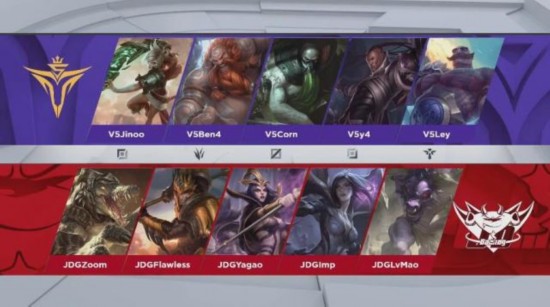 Imp卡莎极限四杀 JDG击败V5收获两连胜_荔枝网新闻