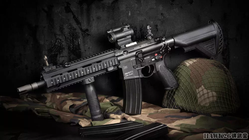 黑克勒-科赫公布最新广告照片 HK416F-C短步枪引人瞩目_荔枝网新闻